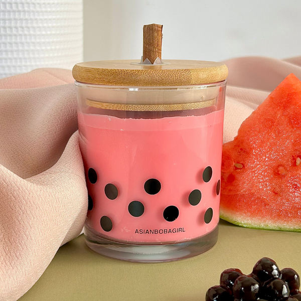 Watermelon Tea Straw Wick Candle – AsianBobaGirl